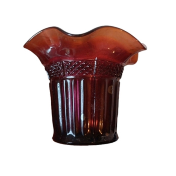 Accents | Vintage Amethyst Opalescent Fenton Ruby Red | Poshmark
